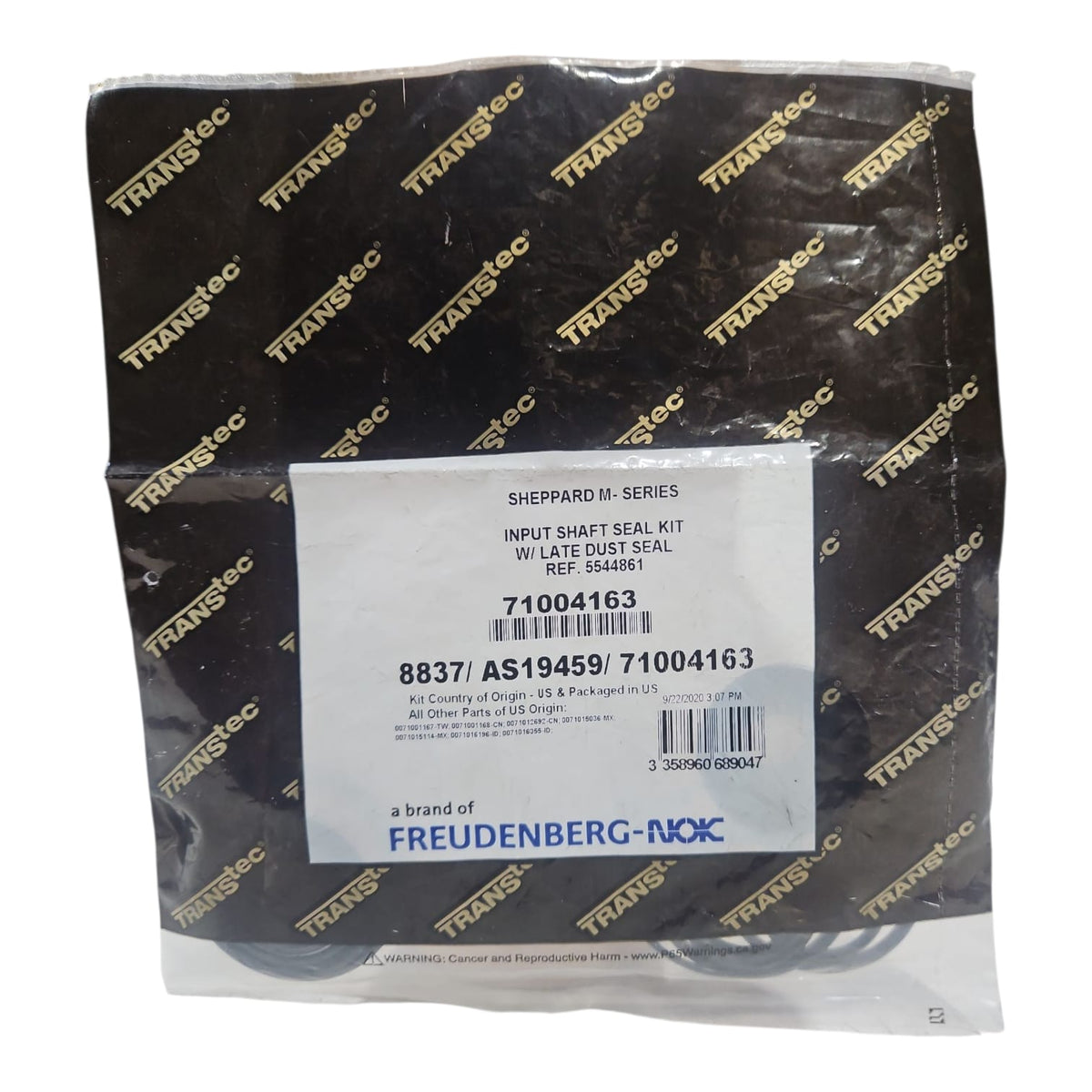 8837 Power Steering Input Shaft Seal Kit Transtec Rh Sheppard M-series ...