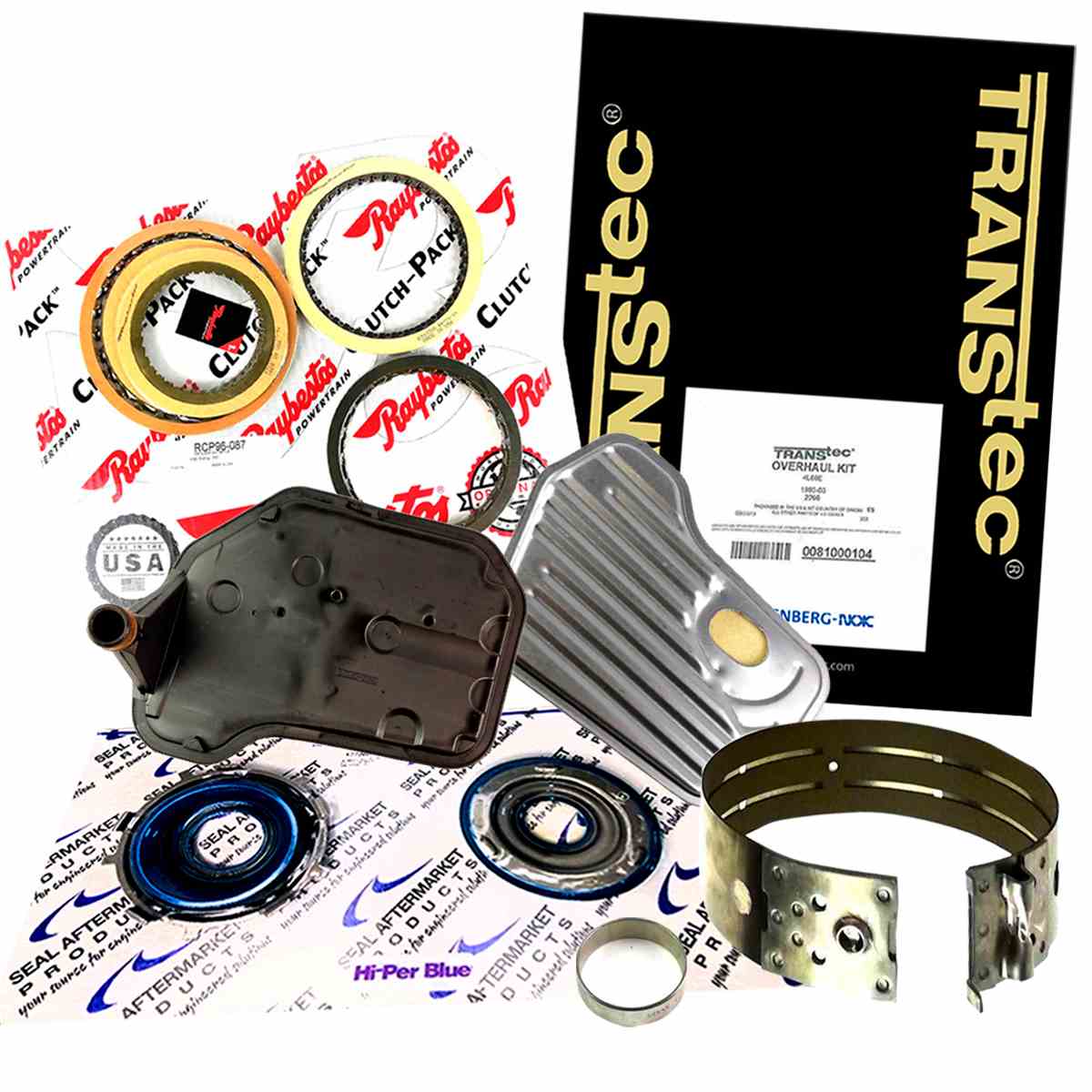 Rebuild Kit Transtec Raybestos w/ Band Filter Bushing & Pistons 4l60E ...