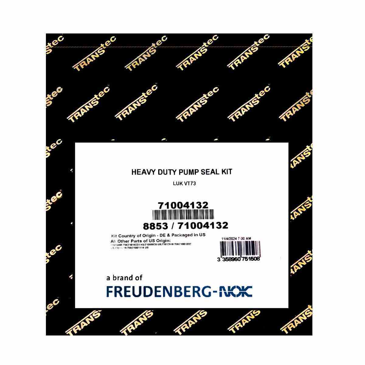8853 Power Steering Heavy Duty Kit 71004132 Luk / Ixetic LF73 VT73 ...