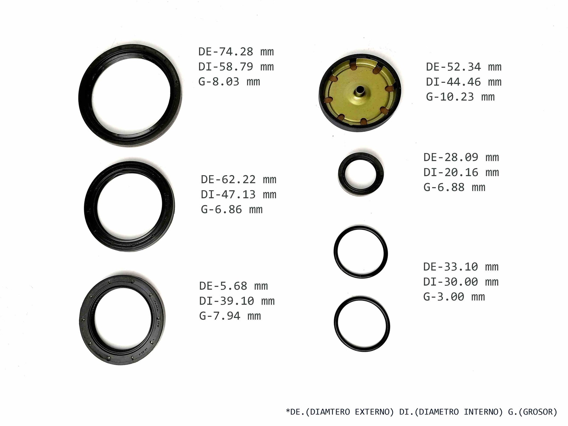 Axel Seal Kit Transtec DSG DQ200 0AM — Sun Transmissions