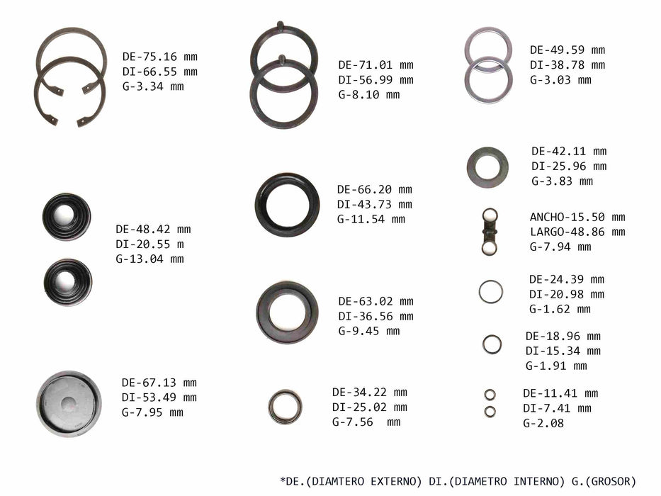 Complete Gear Seal Kit ZF 8014 71004293 — Sun Transmissions