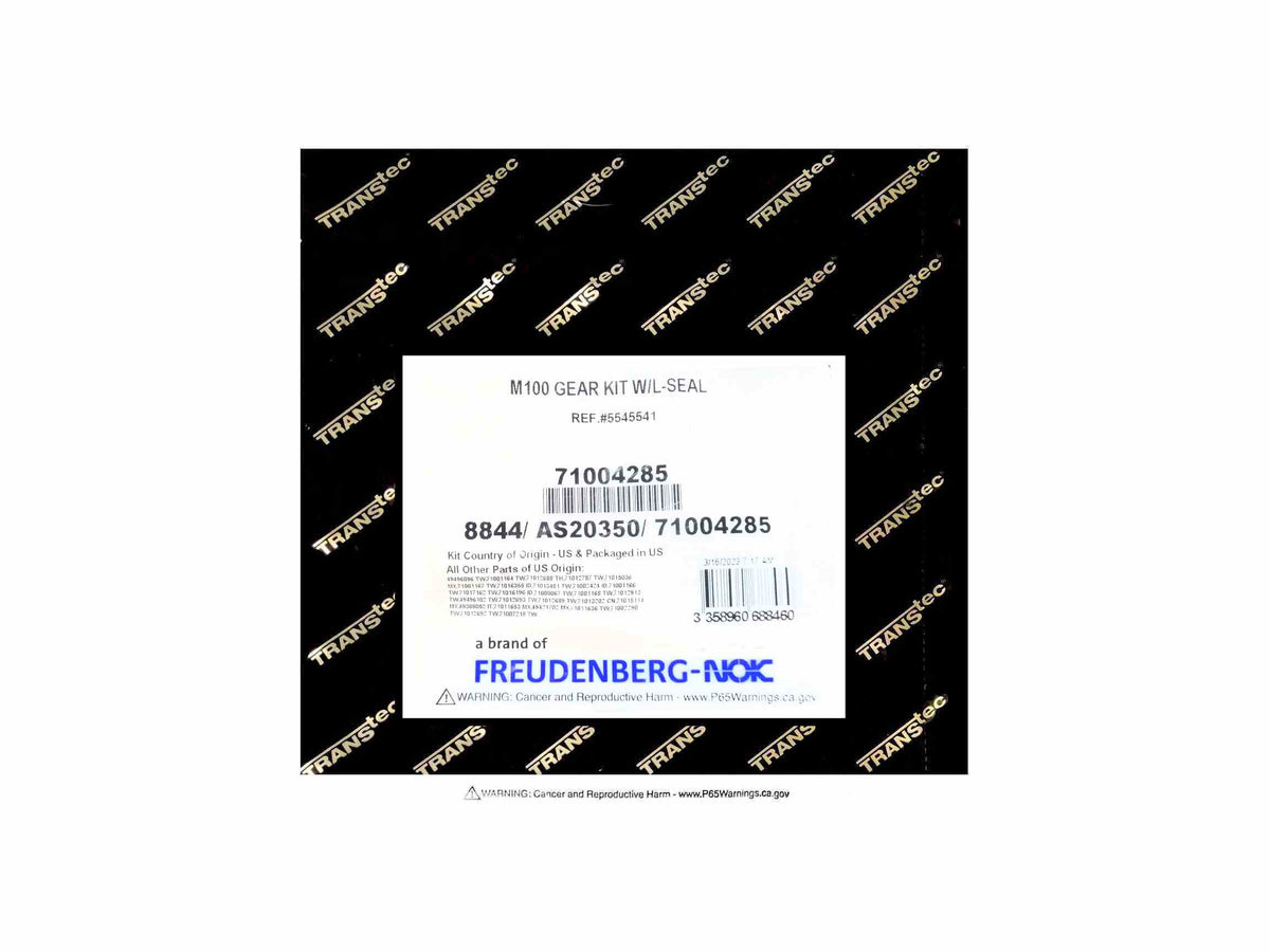 Complete Gear Seal Kit Transtec RH Sheppard M100 — Sun Transmissions