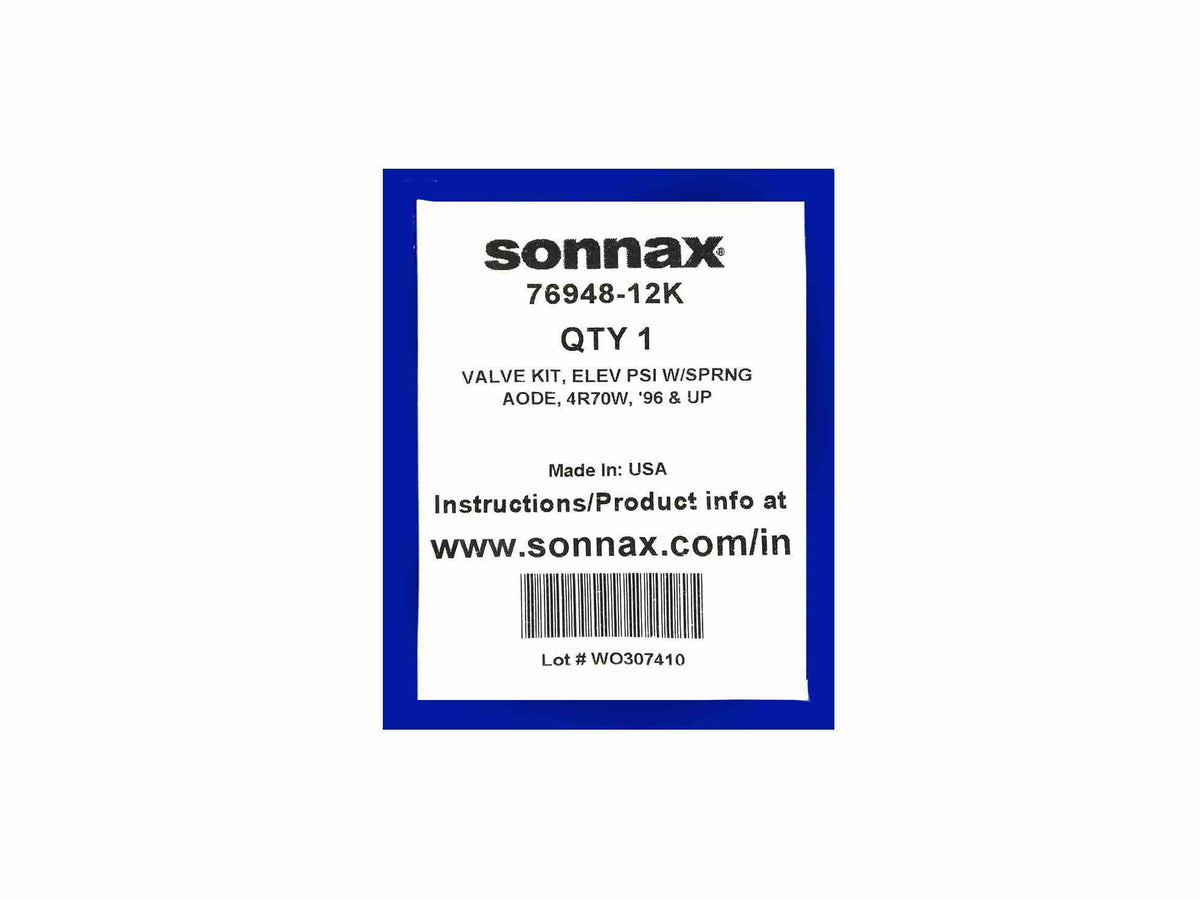 Valve Kit Sonnax Elevated Pressure Regulator 4R70E 4R70W 4R75E 4R75W ...